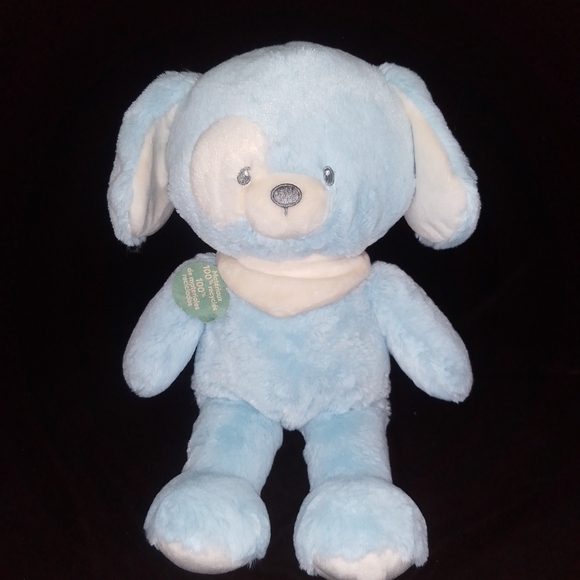 Gund | Toys | Baby Gund Adorable Blue And White Plush Dog Toy | Poshmark